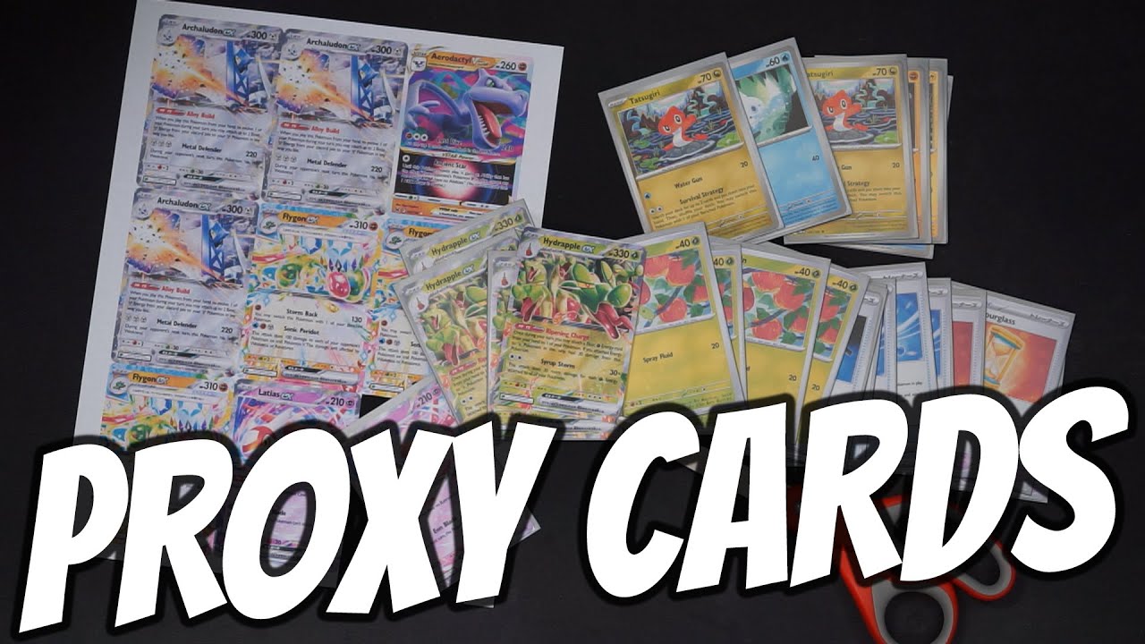How To Make Pokemon TCG Proxy Cards - YouTube