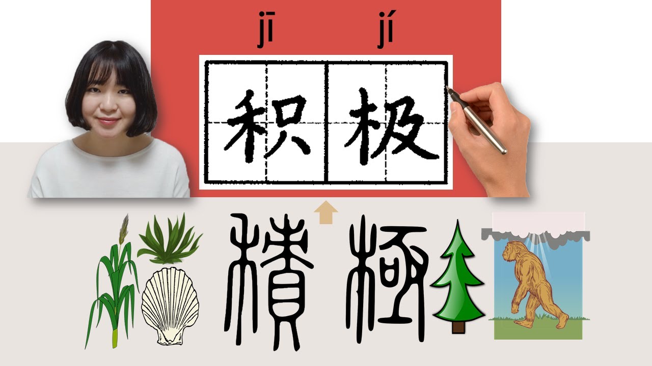 #HSK4#_积极/積極/jiji_(positive)How to Pronounce/Memorize/Write Chinese ...