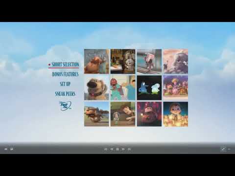Pixar Short Films Collection - Volume 2 UK DVD Menu Walkthrough (2012)