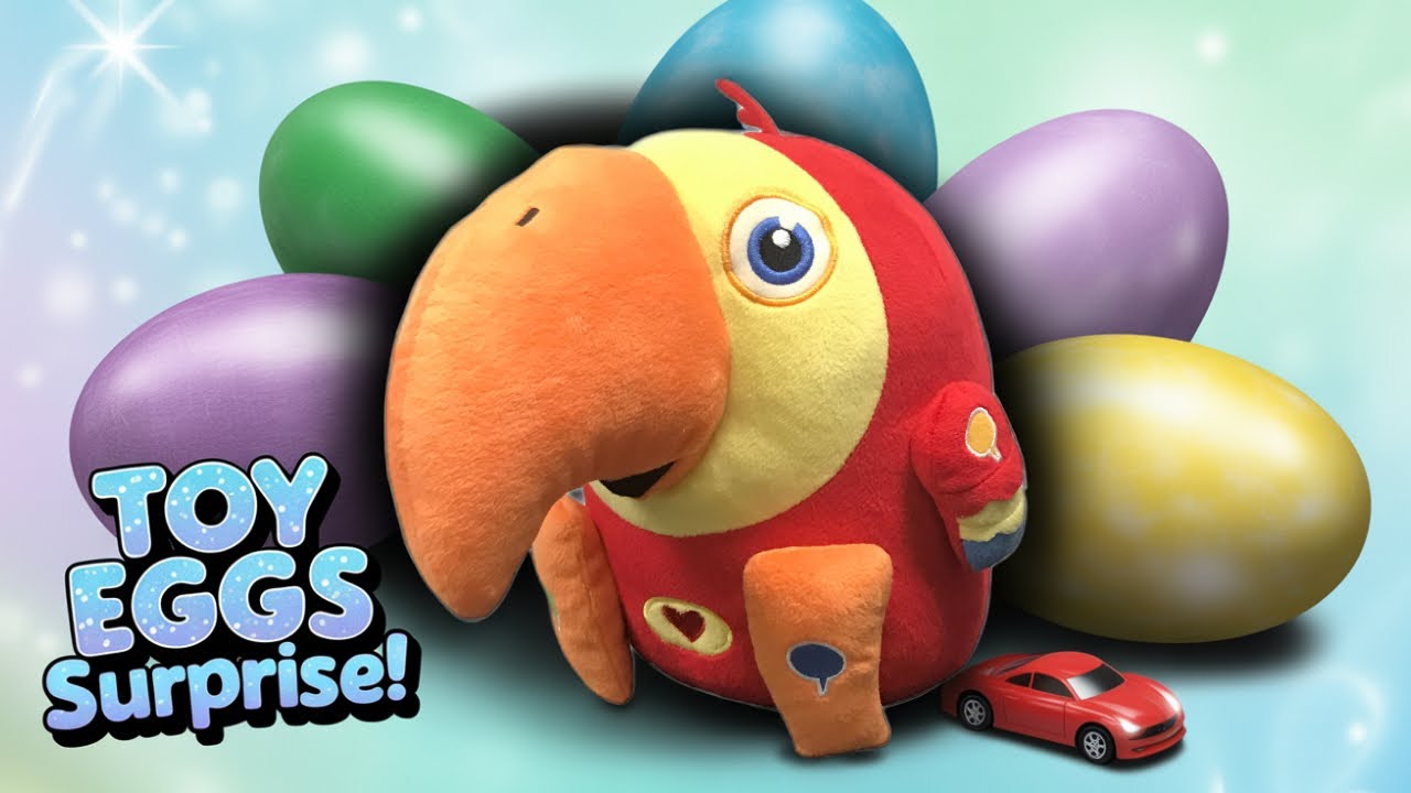 What’s Inside those Surprise Giant Eggs? | Plush Toys | Larry the ...