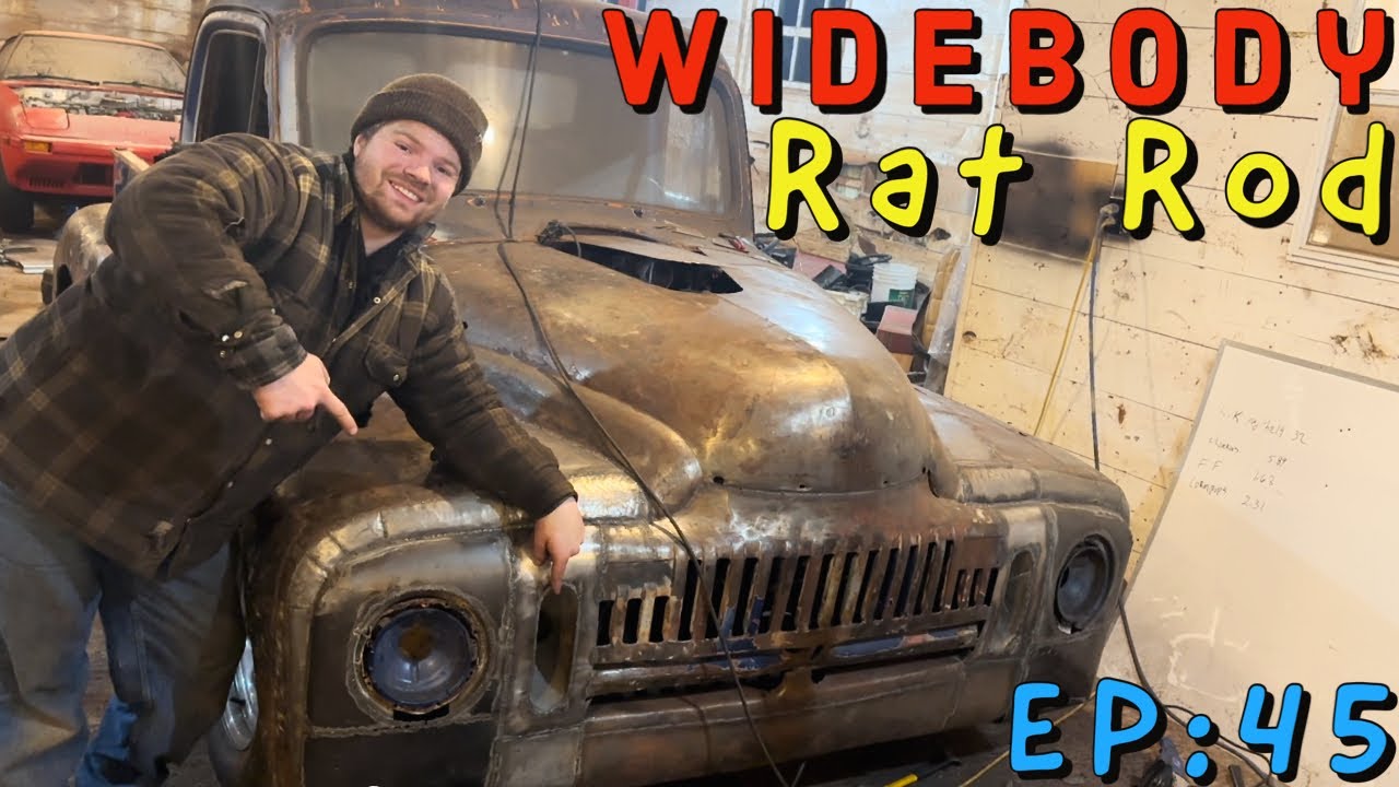 Wide Body Rat Rod Build, building passive brake ducts for race car ...