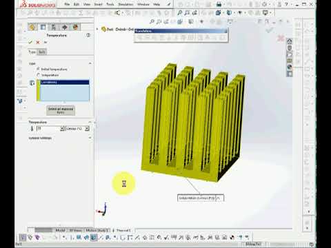 SolidWorks CAE 8 2 Thermal Analysis Transient 2019 - YouTube