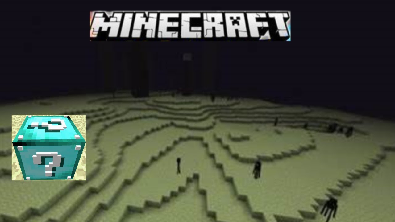 Trying to complete Minecraft while only using Blue Lucky Blocks ...