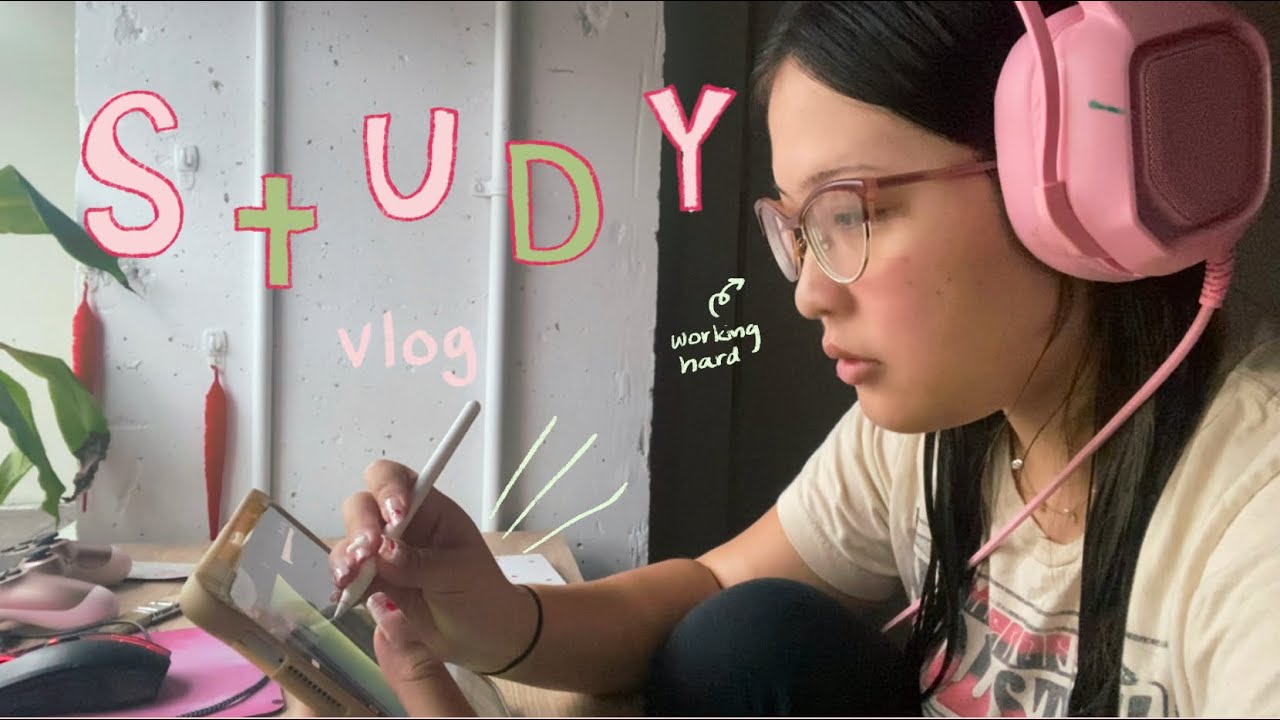 STUDY VLOG AS AN ART STUDENT (so much painting) - YouTube