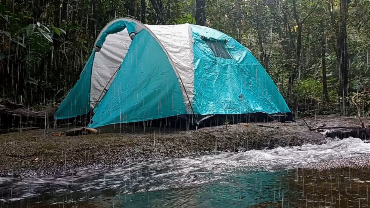 Camping 2 Hari Di Tengah Hutan Kalimantan | Tidur Santai Dipinggir ...