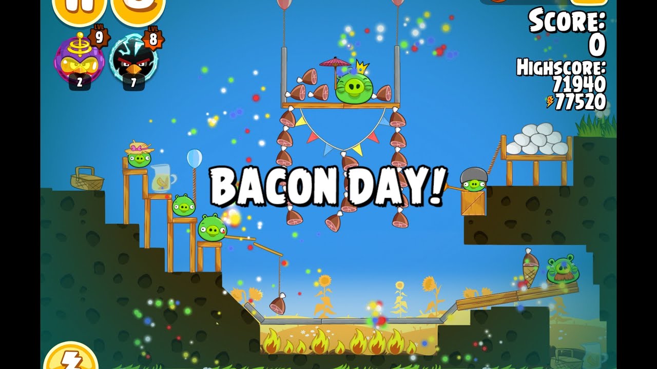 Angry Birds Seasons: Pig Days (1-7) Bacon Day 🥓 - YouTube