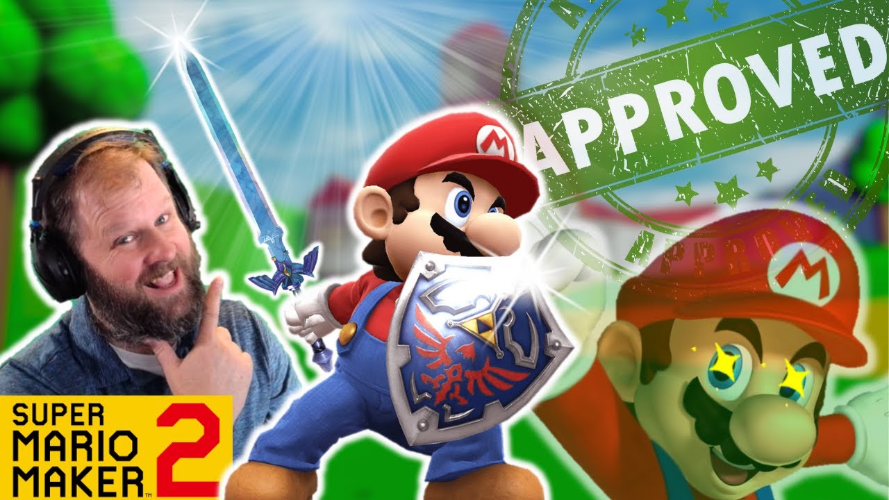 A Knight in Shining Armor!! [MASTER SWORD power-up] || Super Mario ...