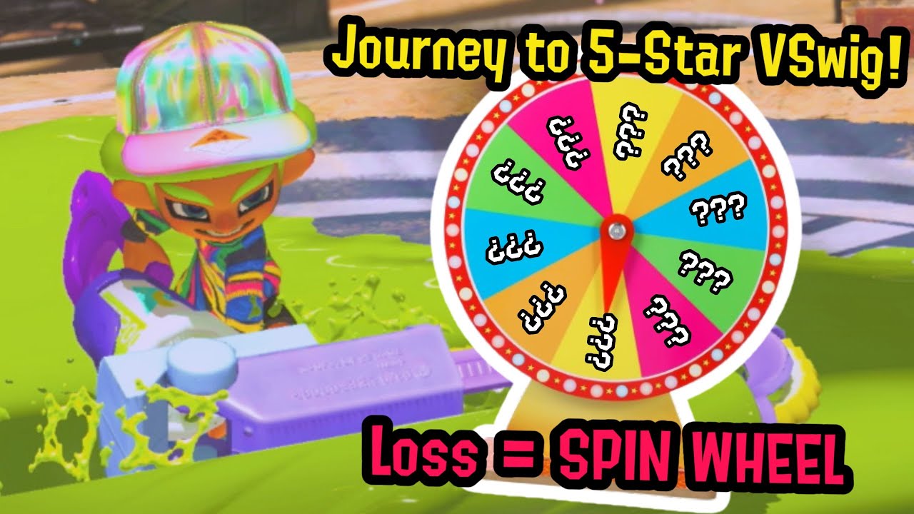 5-STARRING BIG SWIG but LOSS = SPIN CHALLENGE WHEEL! - Splatoon 3 w ...