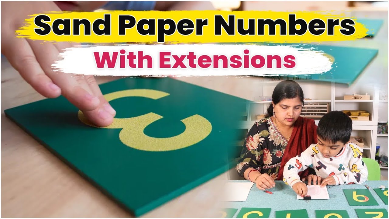 Benefits Of Sand Paper Numbers #montessorimath #montessorimom# ...