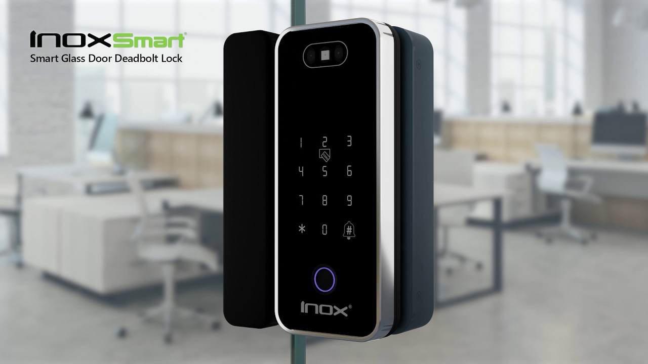 INOX Glass Door Smart Deadbolt Lock - YouTube
