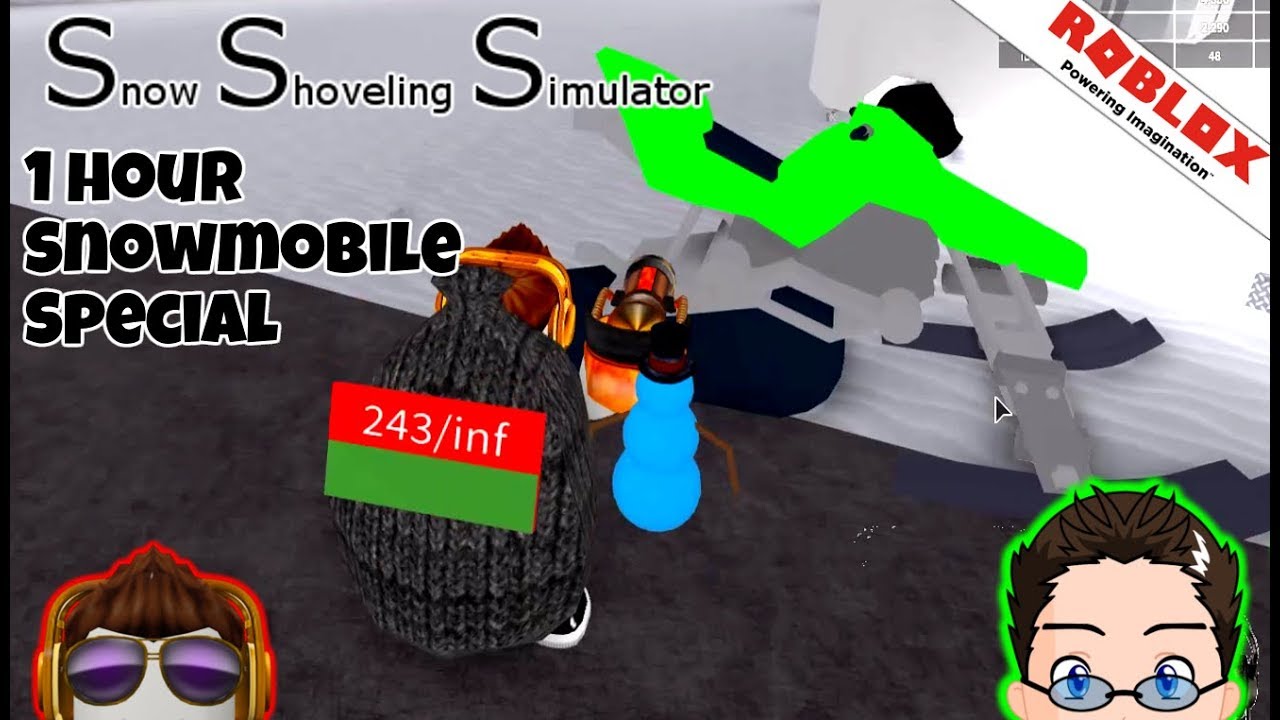 Roblox - Snow Shoveling Simulator - 1 hour to get the Snowmobile - YouTube