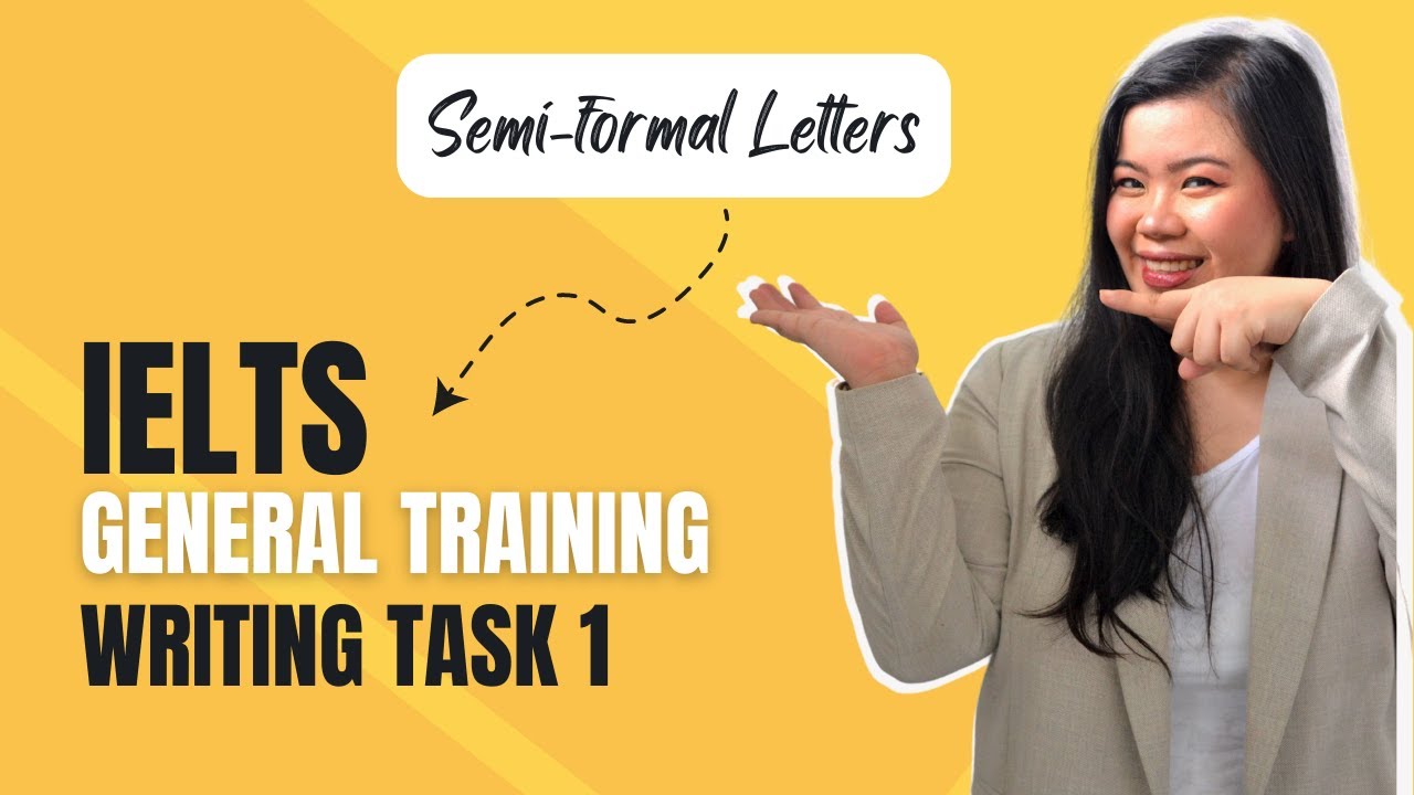 IELTS General Training Writing Task 1 - Semi Formal Letter - YouTube