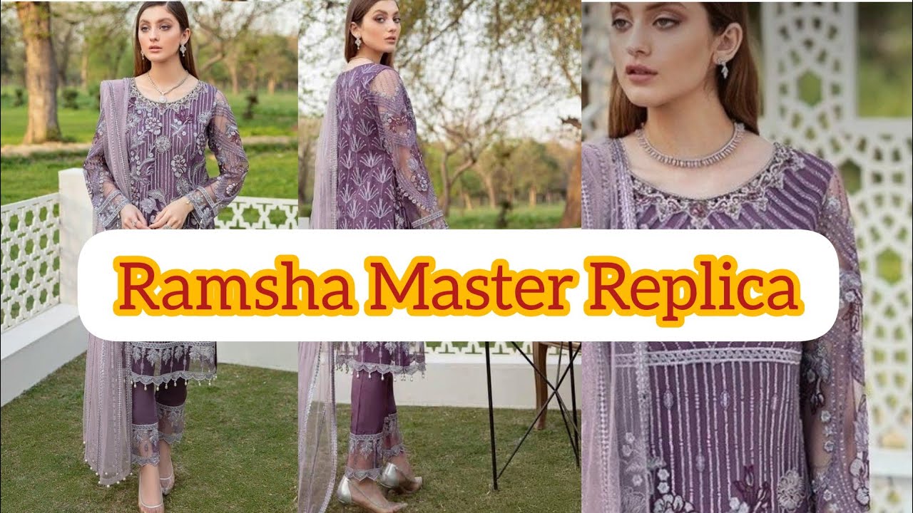 Brand Ramsha|| Heavy Party Wear || Master Replica|| Net Fabric || Heavy ...