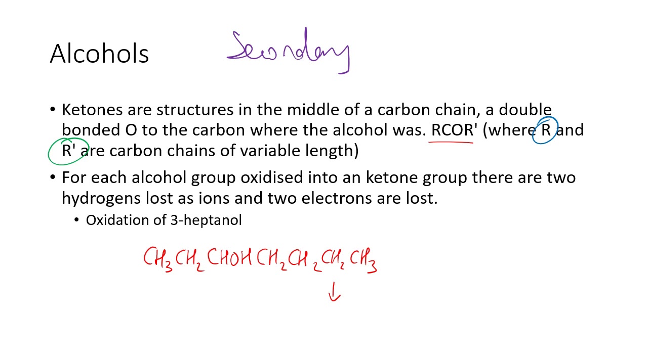 12OR05 - Alcohols - Oxidation of Secondary and Tertiary Alcohols - YouTube