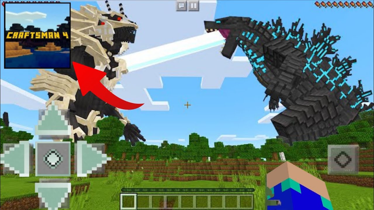 I tried craftsman 4 for the first time 😱 || Playing Minecraft clone ...