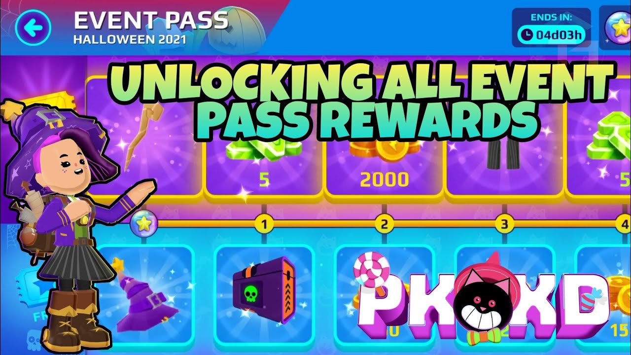 Unlocked All Event Pass Rewards - PK XD Halloween Update | PK XD ...