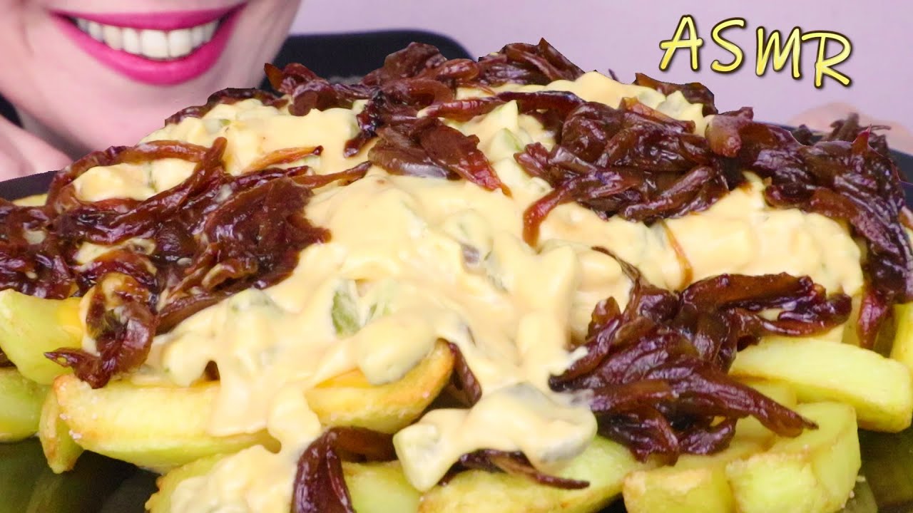 ANIMAL STYLE FRIES 🍟 (In-N-Out Copycat) | No Talking | ASMR Mukbang ...
