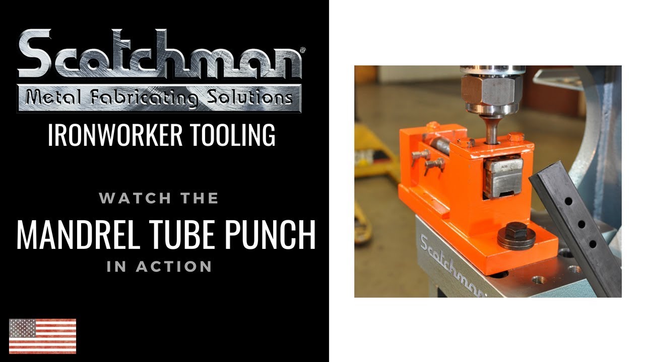 Scotchman Ironworker Tooling: Mandrel Tube Punch - YouTube
