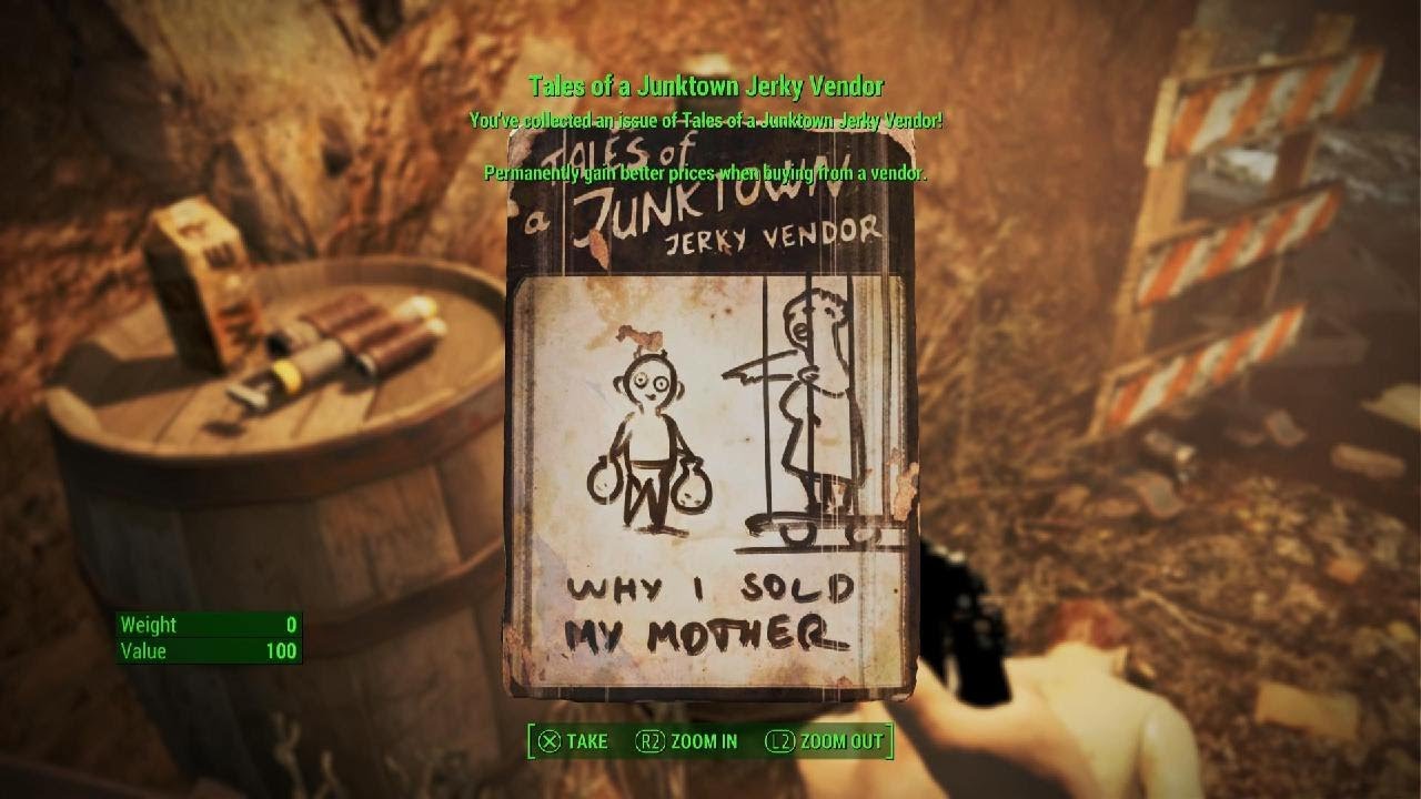 Fallout 4 PS5 Remastered walden pond tales of a junktown jerky vendor ...
