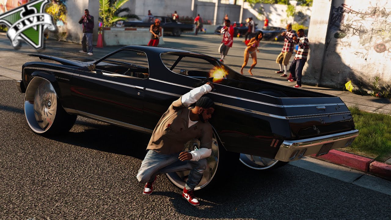 GTA 5 - LA HOOD LIFE - PARTYING in da trenches "GOES WRONG" - #7 - YouTube