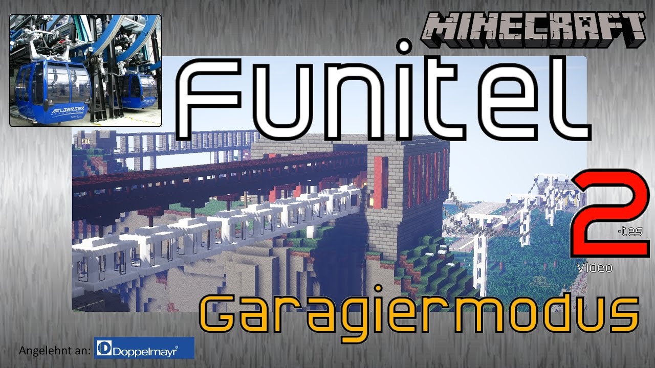 Minecraft FUNITEL Seilbahn #02 | GARAGIER Modus | + Map DOWNLOAD - YouTube