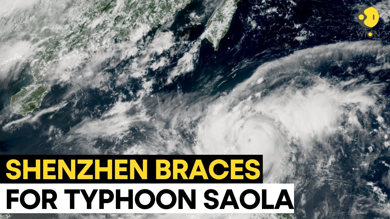 China's Shenzhen hunkers down as Typhoon Saola nears | WION Originals ...