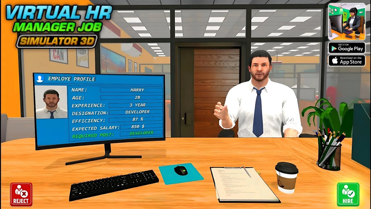 Virtual HR Manager Job Games | Mobile Gameplay - YouTube