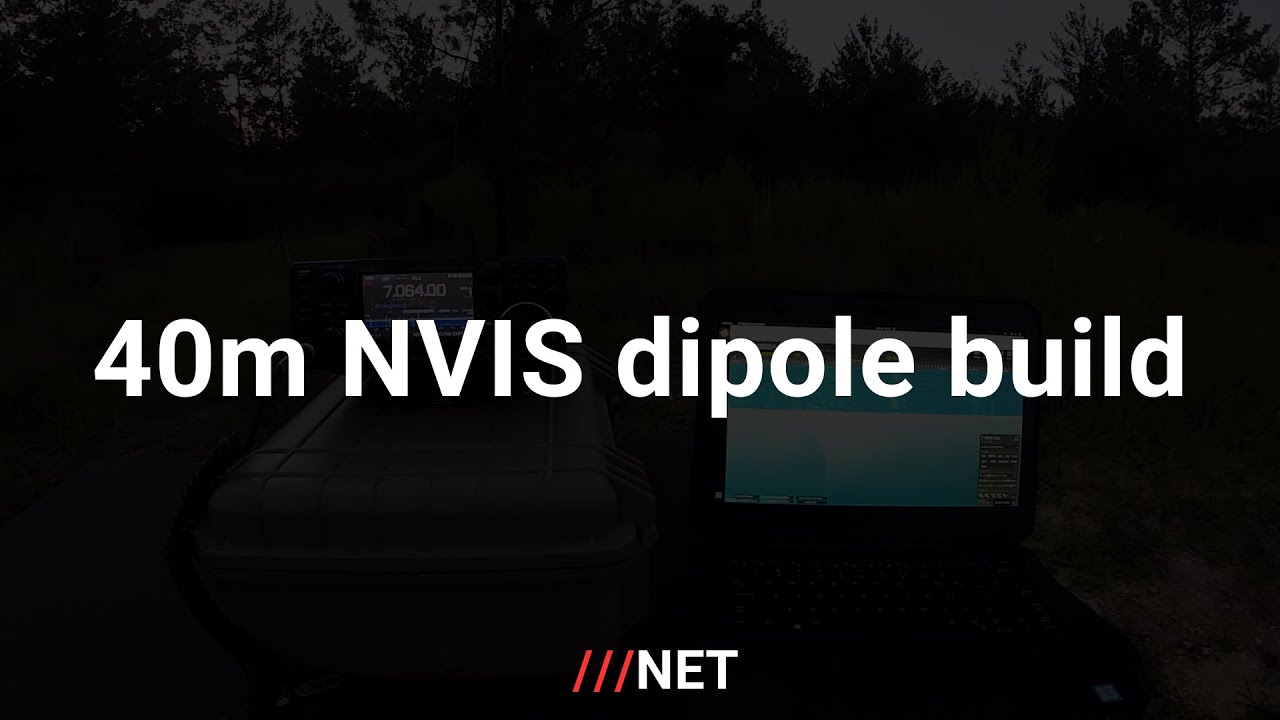 40m NVIS dipole build - YouTube