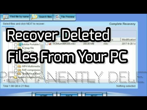 How To Recover Deleted Files - YouTube