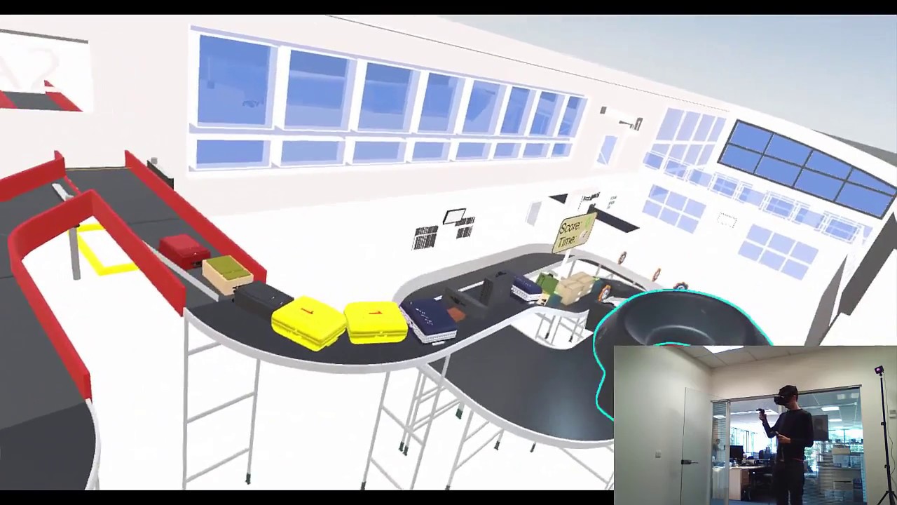 Emulate3D Interactive Baggage Handling System with the HTC Vive - YouTube