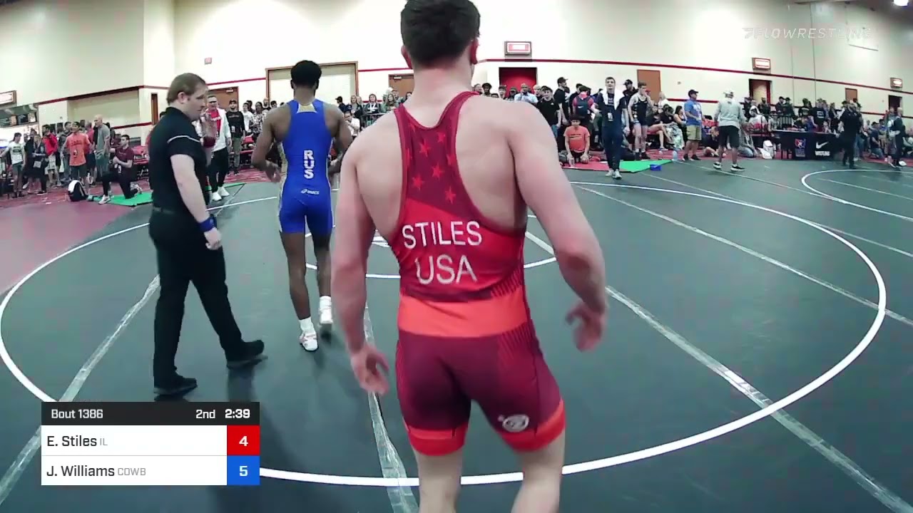 70 Kg Round Of 16 - Ethan Stiles, Illinois Vs Jordan Williams, Cowboy ...