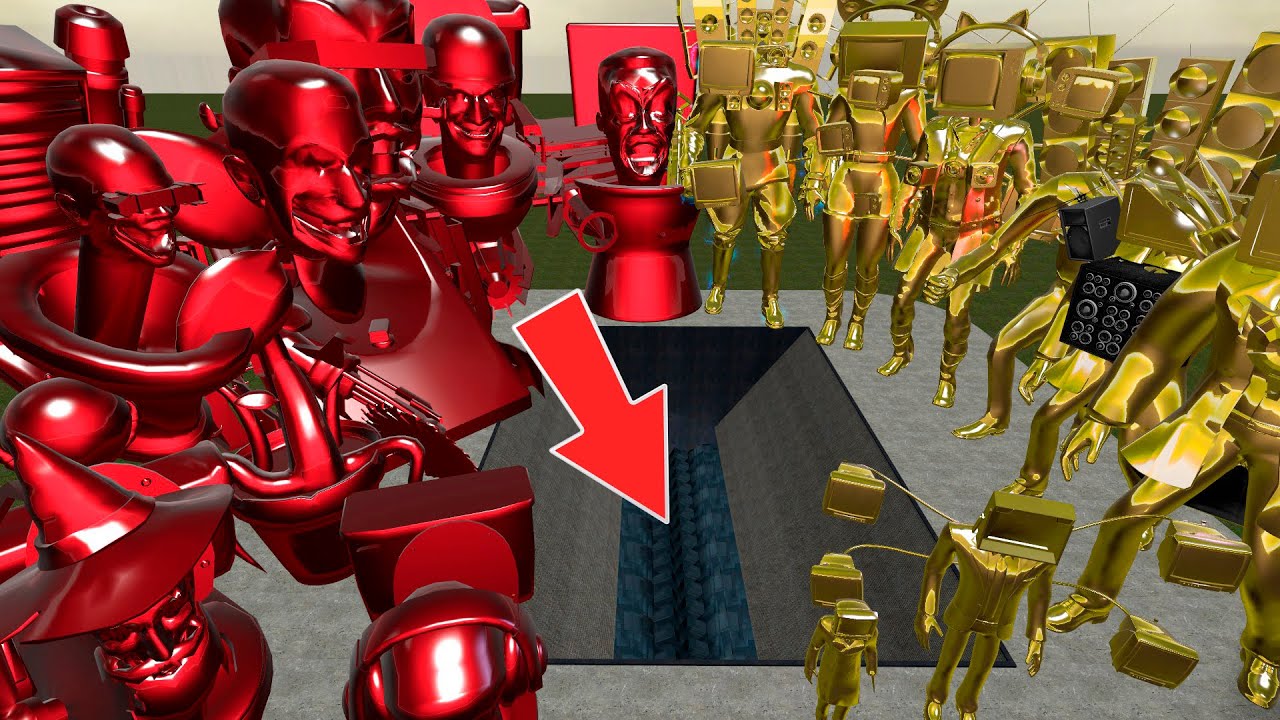 SPARTAN KICKING ALL RUBY SKIBIDI TOILETS and GOLDEN CAMERA MANs VS ...
