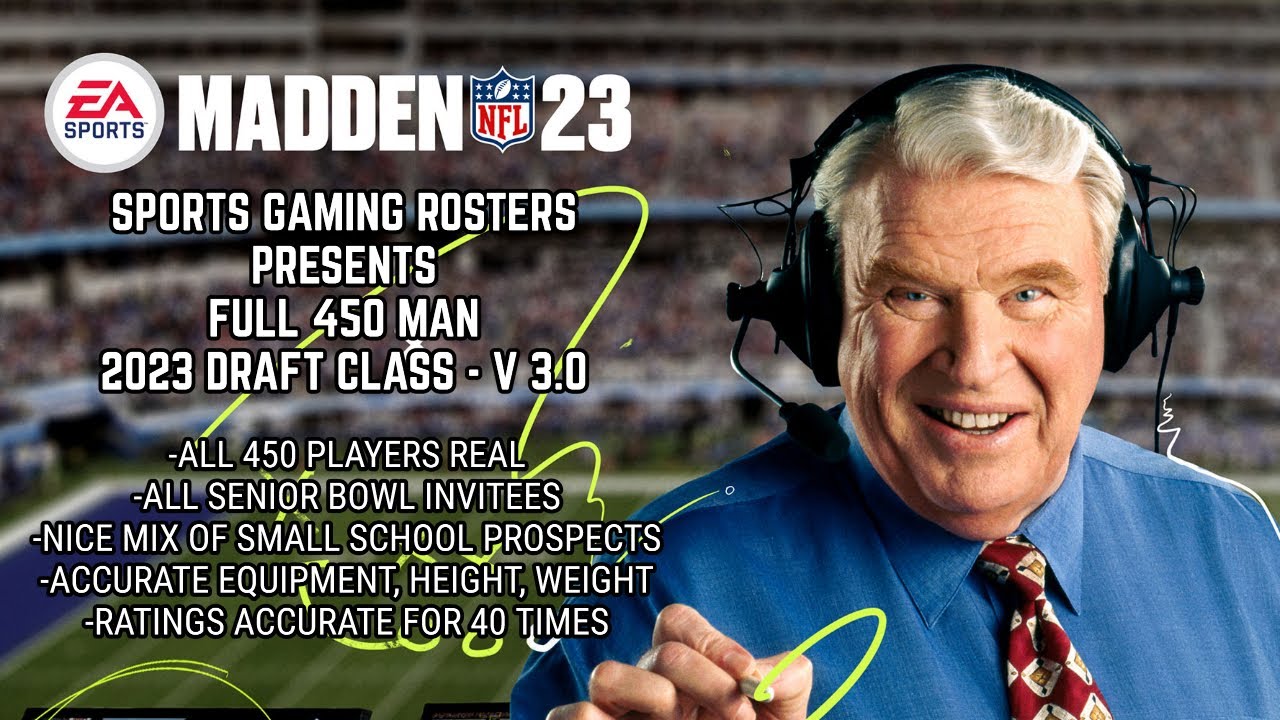 Madden NFL 23 - PS5 - Full 450 Man Draft Class OUT NOW!!!! Post-early ...