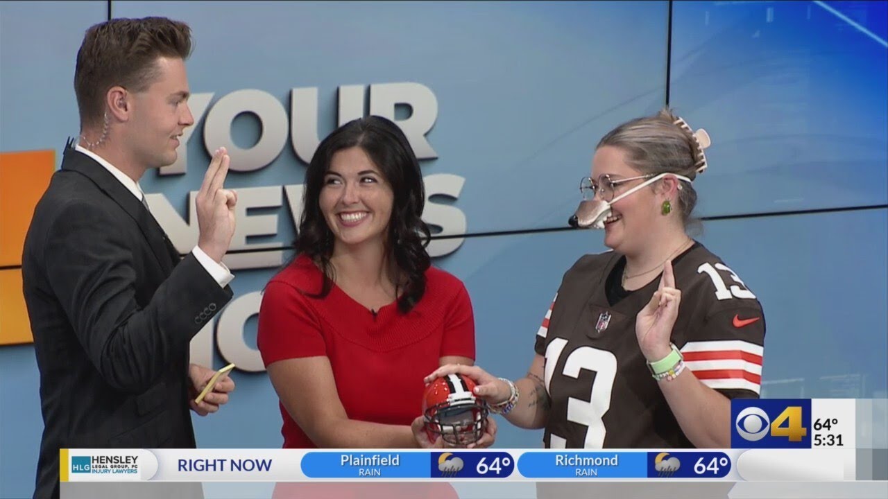 Producer Alivia becomes a Browns fan - YouTube