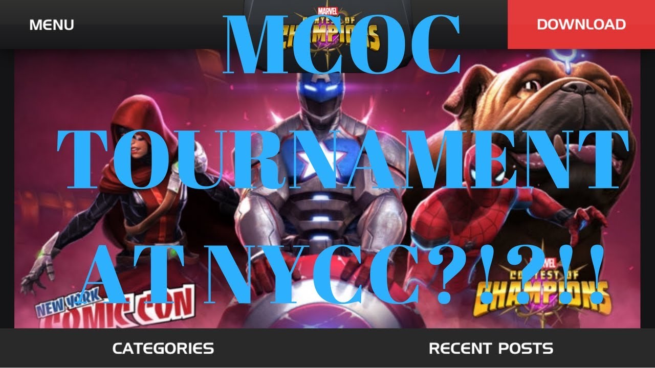 MCOC TOURNAMENT AT NYCC?!?! - YouTube