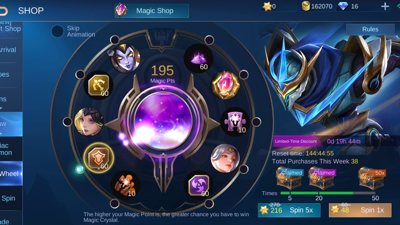Getting Cosmic Gelam - Gusion Legendary Skin | Mobile Legends:Bang Bang ...