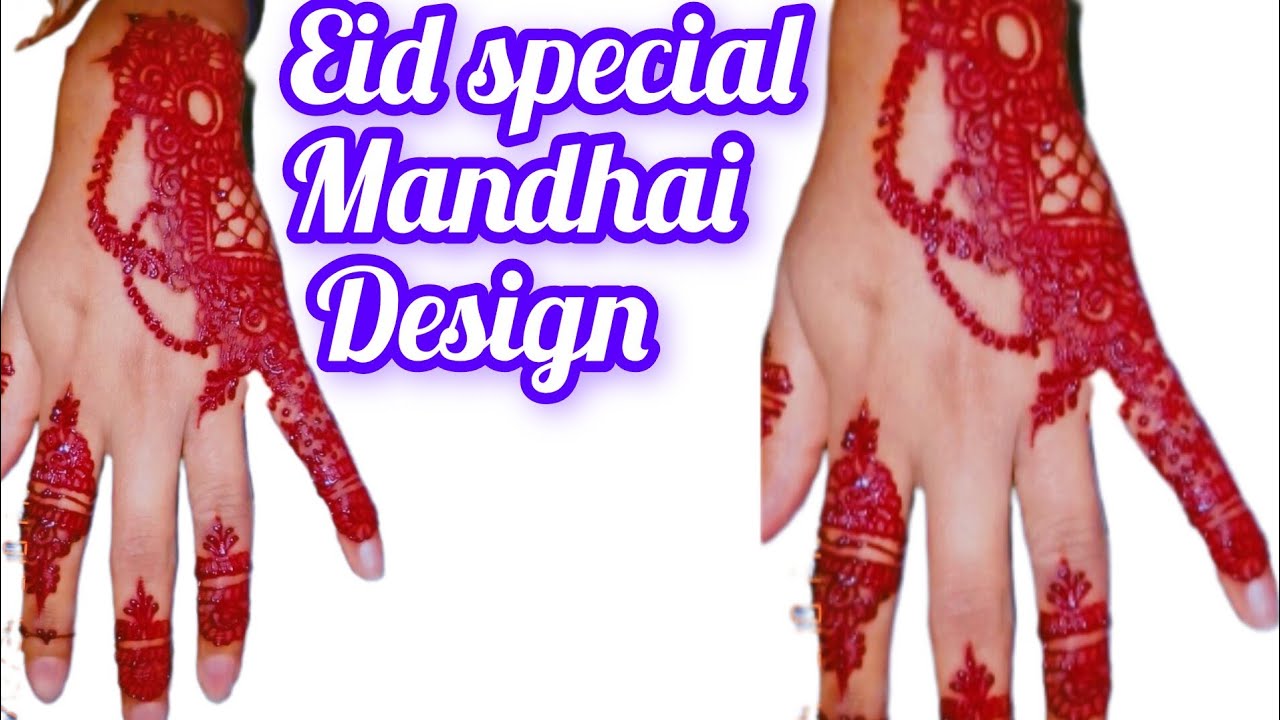 Eid special trending mandhai designs||2024 mandhai design easy mandhai ...