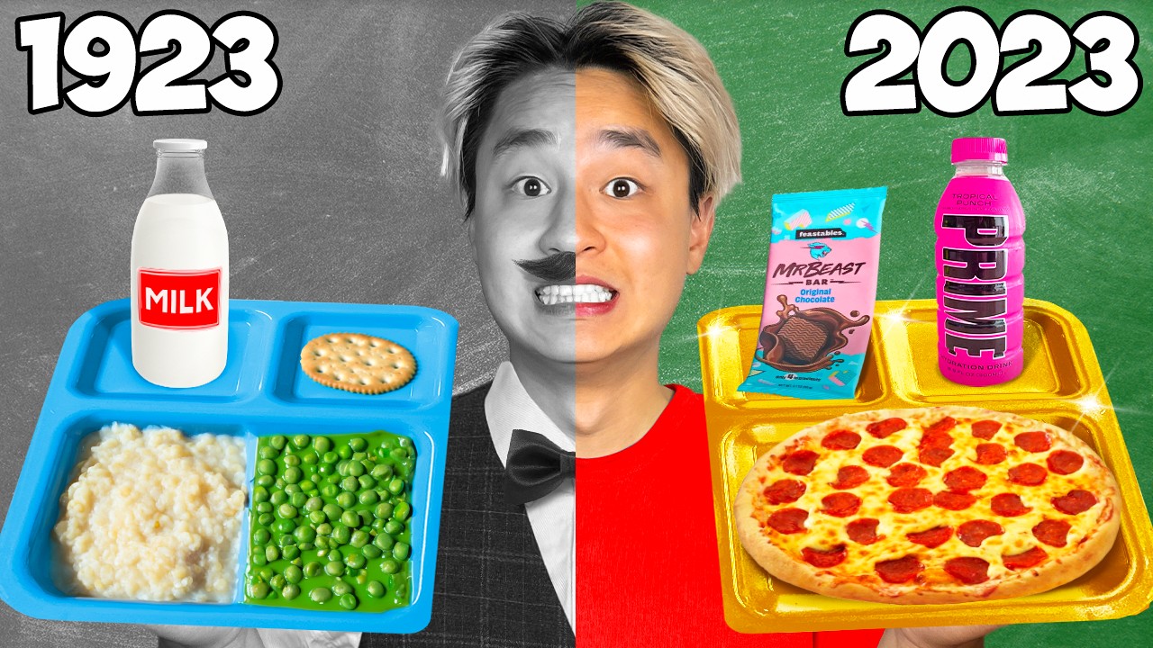 Eating 100 Years Of Foods! - YouTube
