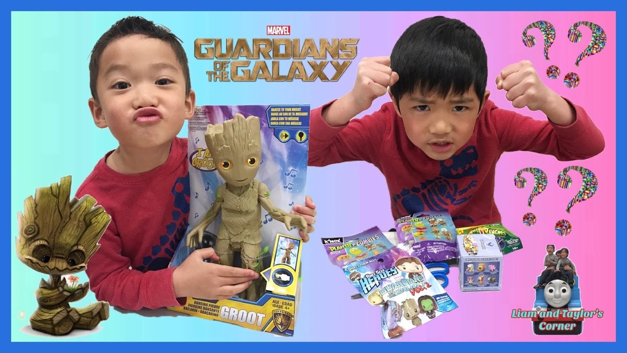 GUARDIANS OF THE GALAXY Dancing Groot Surprise Toys Plants vs Zombies ...
