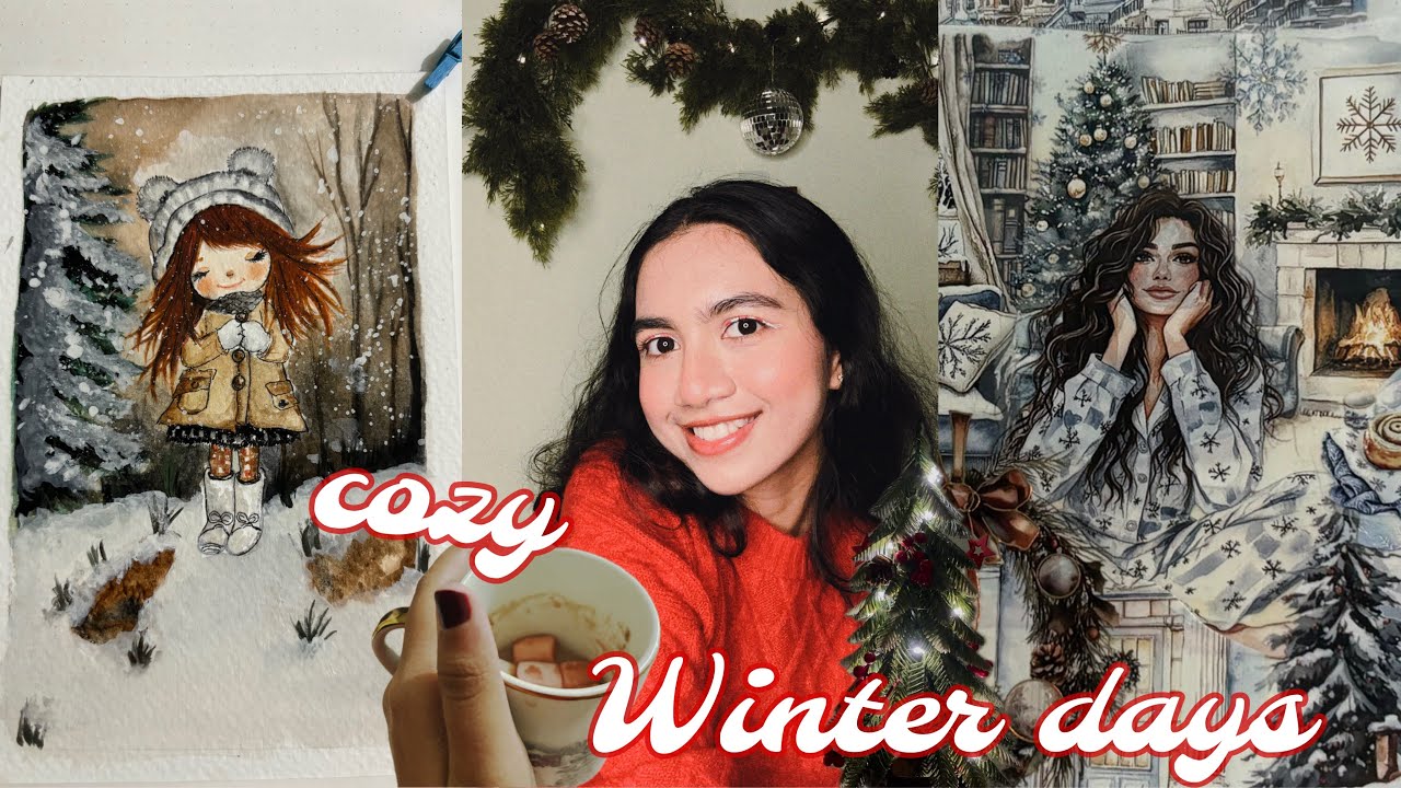 Slow life Winter days ️| cozy days | journaling, making cute jwellery ...