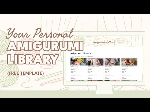 How to add an Amigurumi Pattern entry (FREE template)
