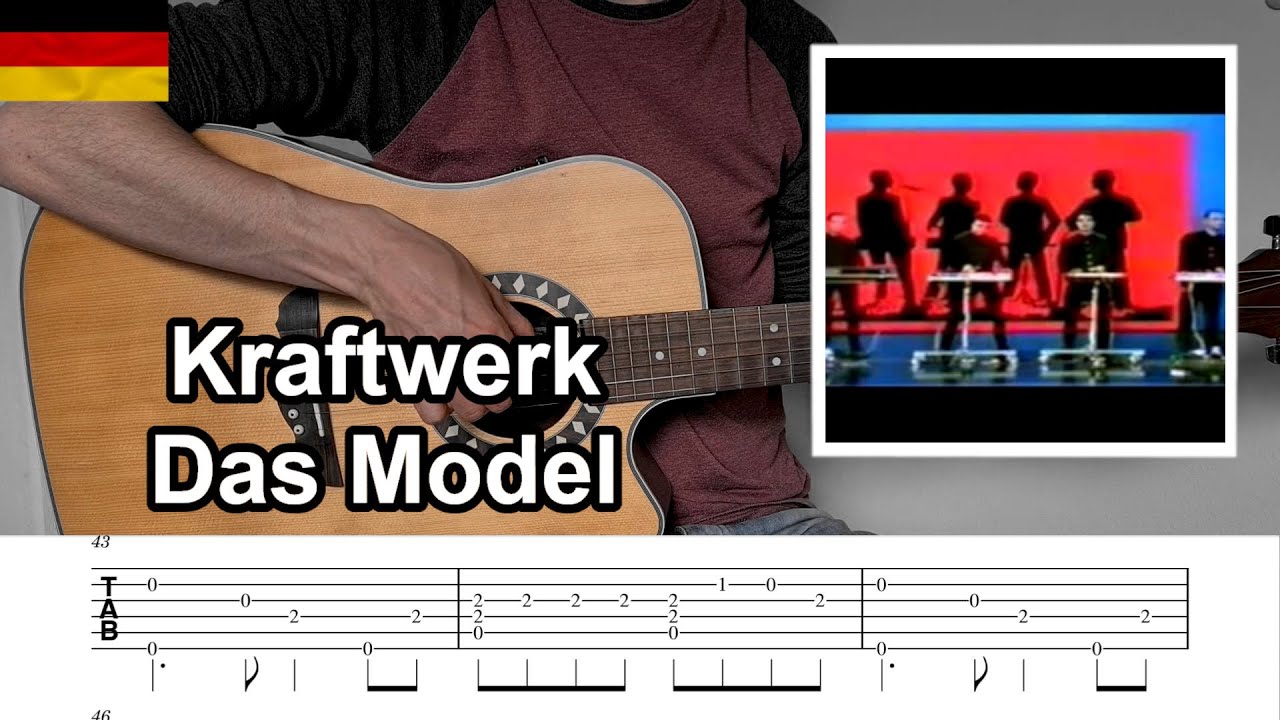 Kraftwerk - Das Model - fingerstyle guitar TAB - YouTube