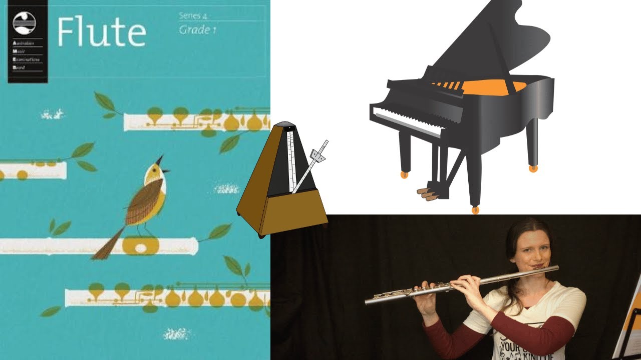 Tambourin - AMEB Grade 1 Flute - Backing Track + Metronome - YouTube