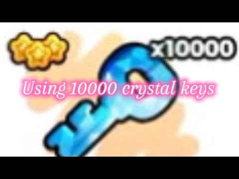 Using 10000 crystal keys for the new huge in ps99 - YouTube