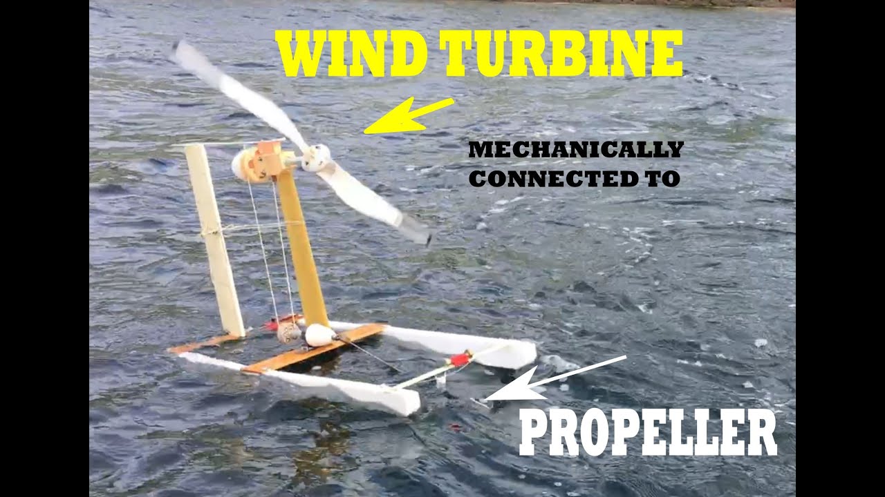 Turbine Powered Propeller Boat - YouTube
