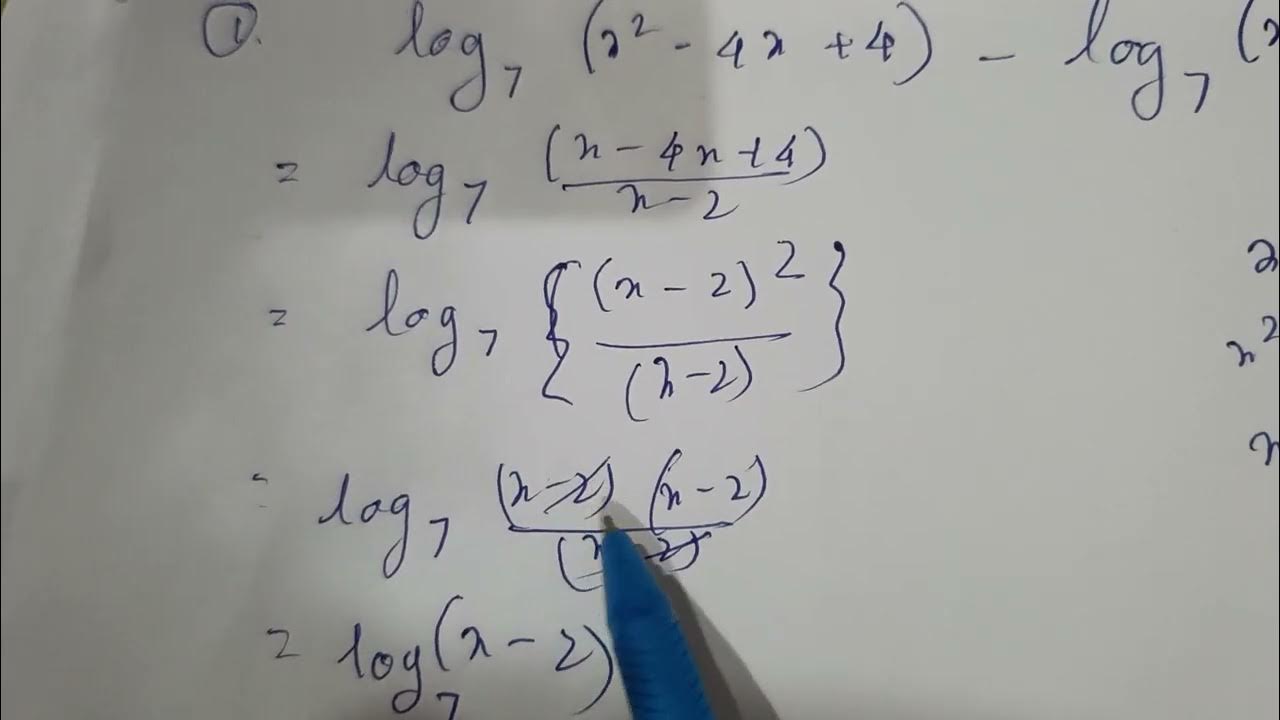 Logarithmic EXPRESSION - YouTube