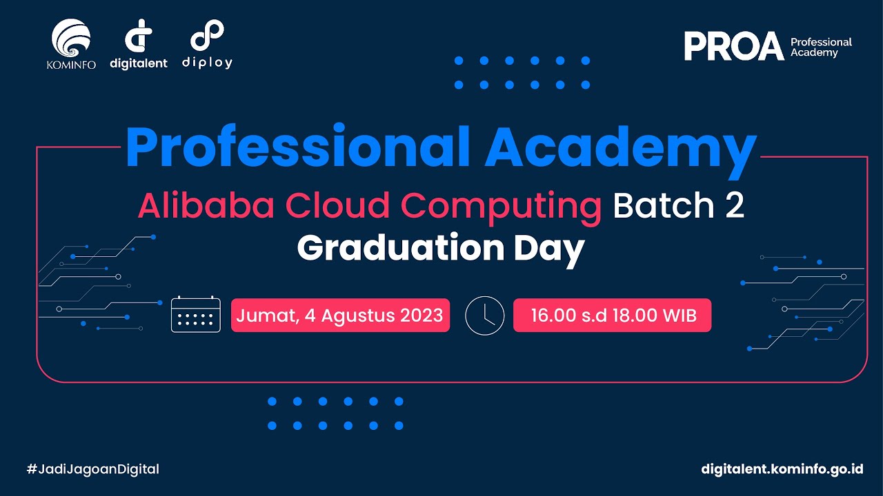 Live - Alibaba Cloud Computing Batch 2 Graduation Day PROA 2023 - YouTube