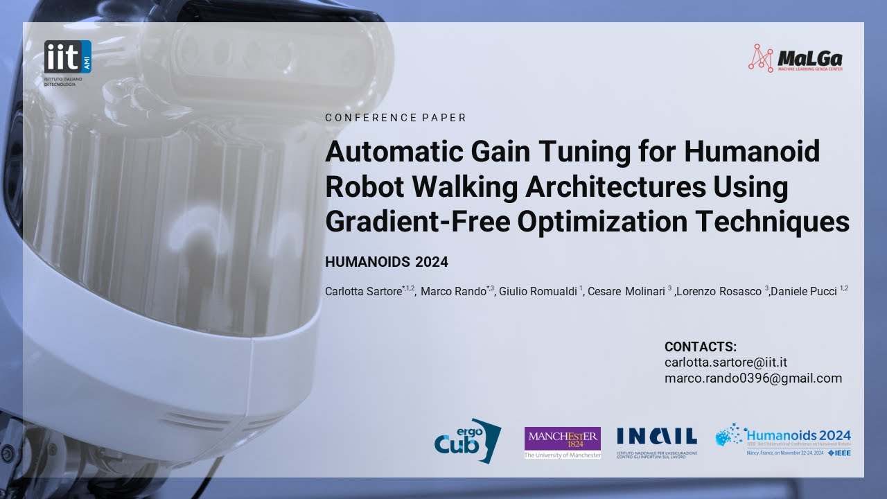 Automatic Gain Tuning for Humanoid Robots Walking Architectures Using ...