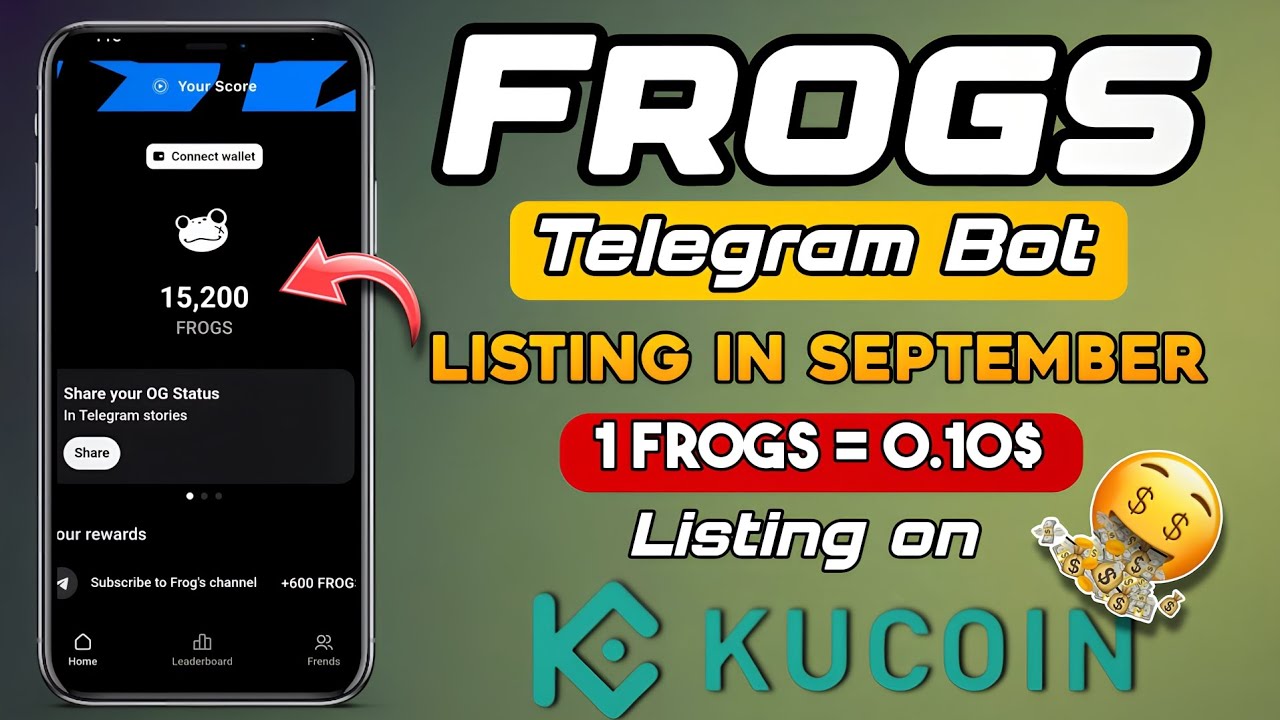 Telegram Bot Frogs 🐸 same as dogs 😃 don't miss | Frogs Listing Date ...