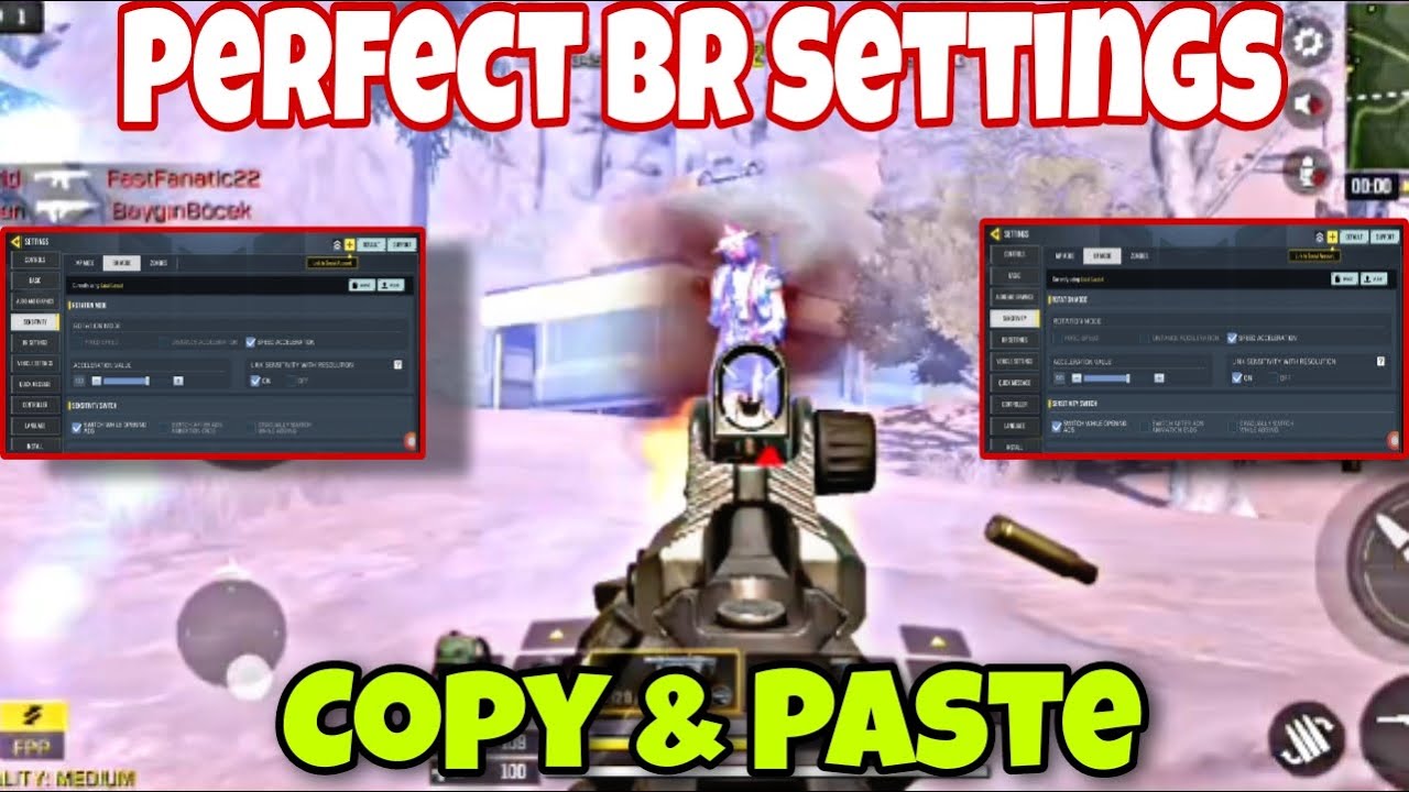 PERFECTLY BALANCED SENSITIVITY SETTINGS IN SEASON 4 | CODM BR SETTINGS ...